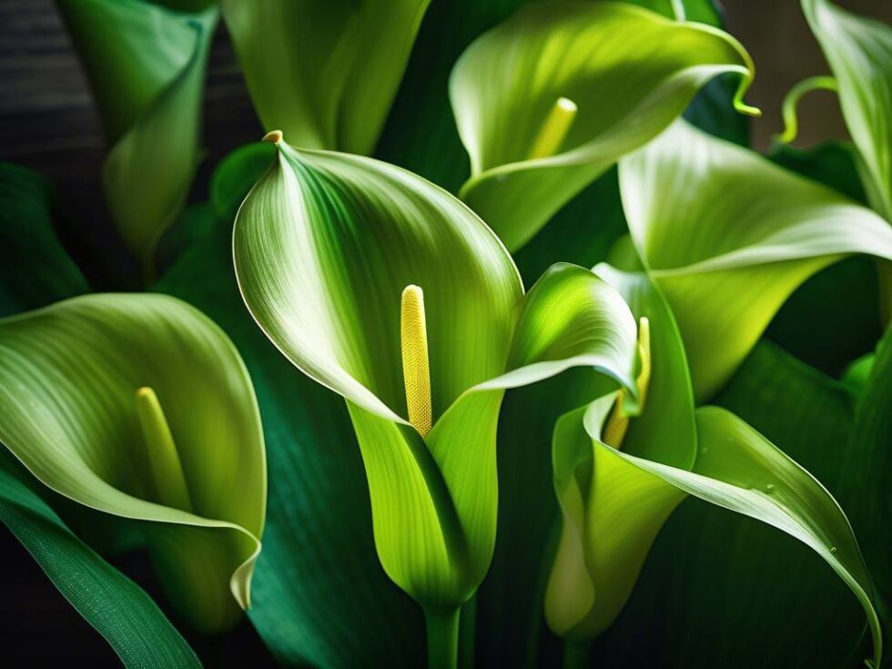 Dlaczego kwiaty kalii zachwycają zielenią zamiast tradycyjnymi barwami ...